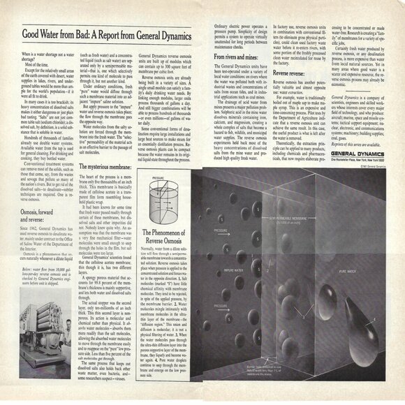 General Dynamics | Art | 967 General Dynamics Good Water From Bad ...
